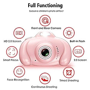 LKYBOA Digital Camera for Kids Gifts, Camera for Kids 3-10 Year Old 2.4 Inch Displaywith 2019 Upgraded (Color : C)