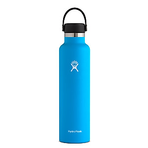 Hydro Flask 24 oz Standard Mouth Water Bottle with Flex Cap or Flex Straw