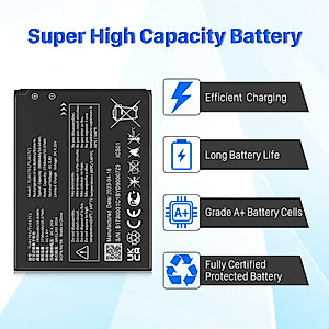 SHENMZ TLi017D1/TLi017C1 Battery, (2024 Upgrade) 2800mAh New 0 Cycle Higher Capacity Replacement Battery for TCL Flip Pro VZW-TCL-4056W TLi017D1 TLi017C1