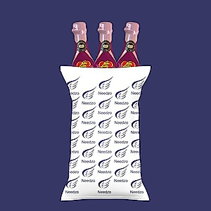 Mini Non-Alcoholic Flavored Jelly Bean Candies, Sparkling Wine and Beer Shaped Candy for Birthday Party Favors and Decorations, Pack of 3, 3 Inches (Rose)