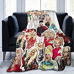 Blankets Katya Zamolodchikova Soft and Comfortable Warm Fleece Throw Blankets Yoga Blankets Beach Blanket Picnic Blankets for Sofa Bed Camping Travel