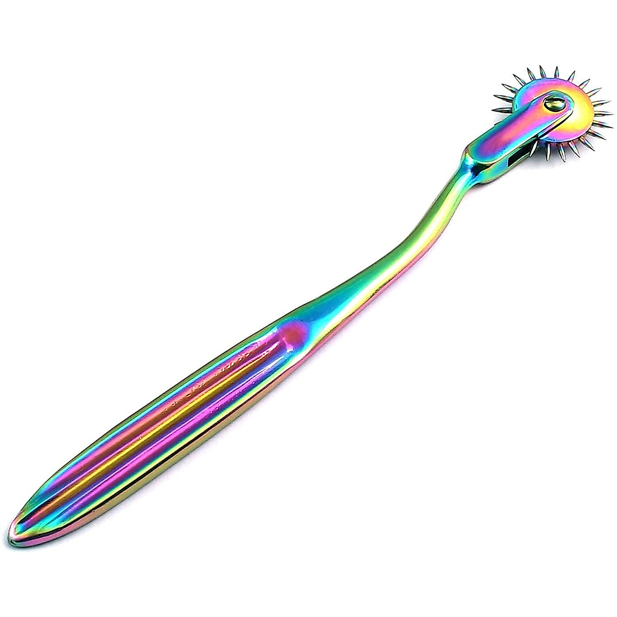 Fun Guru Wartenberg Neuro Pinwheel Stainless Steel 1 Head Diagnostic Instrument Pin Wheel - Multi Color Rainbow