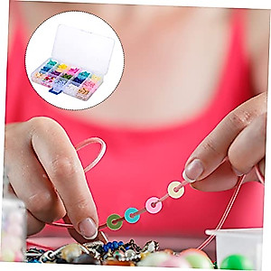 Didiseaon 1 Box Soft Ceramic Beads African Jewelry Flat Earrings Charm Bracelet Kit Clay Heishi Beads Polymer Clay Loose Beads Hawaiian Bead Charm Craft Making Beads Craft Spacer Beads Orb