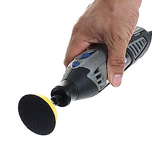 AUTOTOOLHOME 100 Pack 2 inch Sanding Discs Kit with Polishing Pads Plate 40 60 80 100 120 150 180 240 320 400 Grit Sandpapers for Drill Grinder Rotary Tool