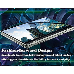 Dell Inspiron 14 Inch FHD Touchscreen 2 in 1 Business Laptop, AMD Ryzen 7 5825U, 16GB RAM, 512GB SSD, Windows 11 Pro, Backlit Keyboard, Fingerprint Reader, HDMI, WiFi 6, Pebble Green