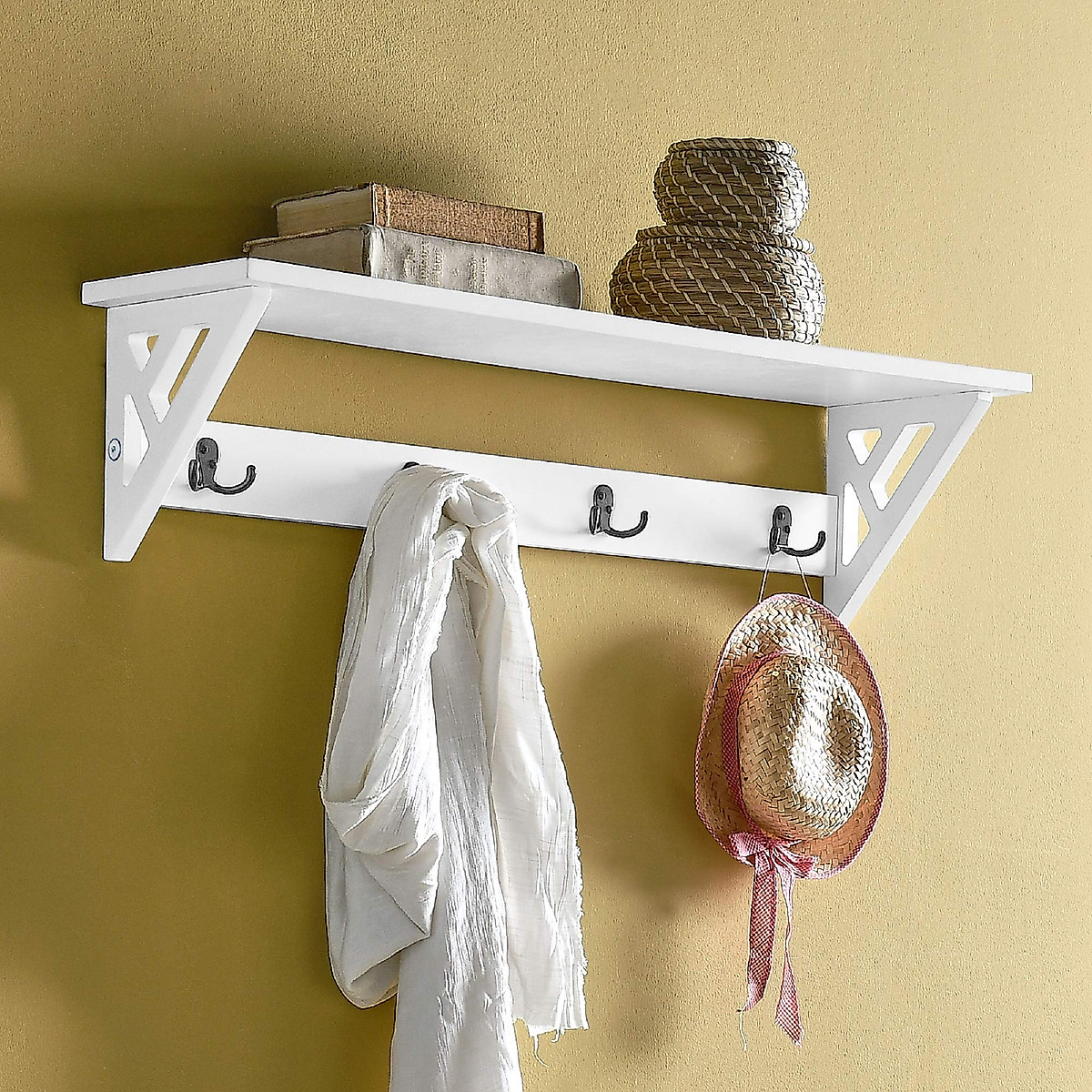 Alaterre Furniture Coventry 36" W Coat Hook with Shelf