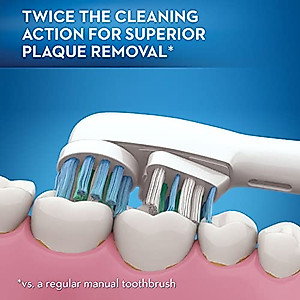 Oral-B Dual Clean Replacement Electric Toothbrush Brush Heads, 3 Count