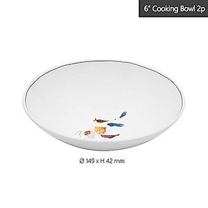 Hankook Chinaware Bouquet of Flowers Dining Set for 4, Dinnerware, Korean Fine Bone-China, Dojagi