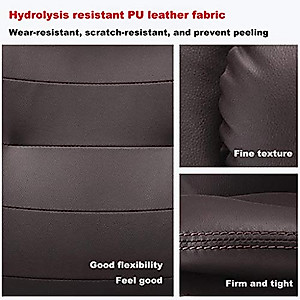 Priority Culture Executive Chair Leather Computer Chairs with Back Support Liftable Gaming Chairs Pc Chair Office Adjustable Angle 90°-160° Can Support 1764 Lbs (Color : Black)