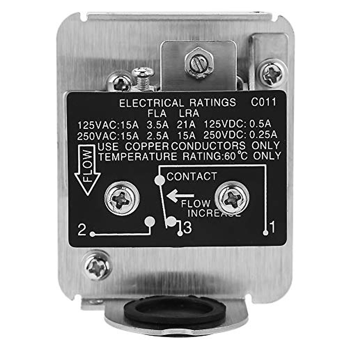 Flow Switch,Boxwizard Flow Switches 1/2 Water/Paddle Flow Switch Thread Connection Spdt Contacts Red(Partial Stainless Steel Type) Water Flow Switch