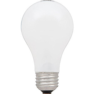 SYLVANIA Halogen A19 Light Bulb, 43W=60W Equivalent, E26 Medium Base, 600 Lumens, 100 CRI, 2700K Soft White - 4 Pack (50005)