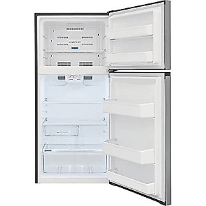 Frigidaire FFHT1425VV 28 Inch Freestanding Top Freezer Refrigerator (Brushed Steel), 13.9 cu.ft.