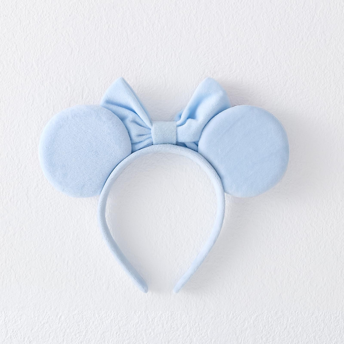 KARETT Sky Blue Hairband Mouse Ears for Women Girls, One Size Fits All for Disney Fans, Hair Styling