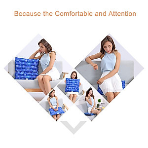 Water Cooling Seat Cushion for Office Chair & Car Seat Cushion, Soft Summer Ice Water Pad for Baby,Children,Student,Office,Car,Travel(18.8 inch)