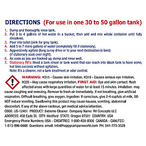 Happy Campers Extreme RV Holding Tank Cleaner