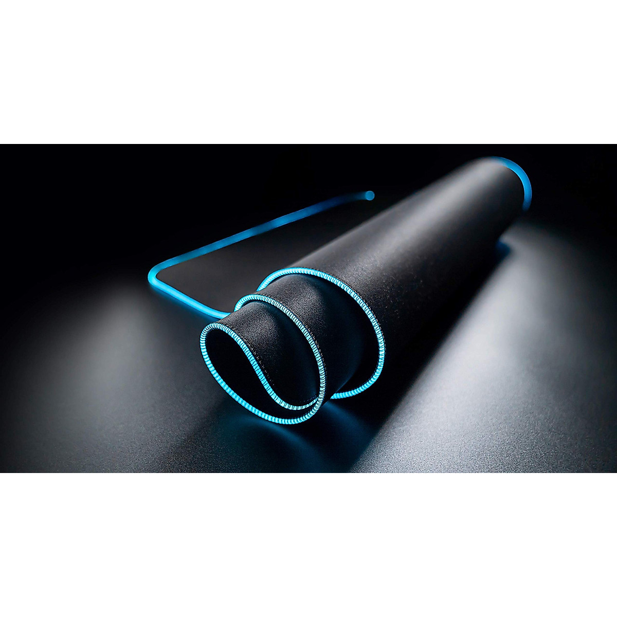 ROCCAT Sense AIMO XXL Ultra-Wide PC Gaming Mousepad, RGB Illumination, High Precision, Non Slip Back, Extended Keyboard Desktop Mouse Pad with Stitched Edges, Smooth, Black