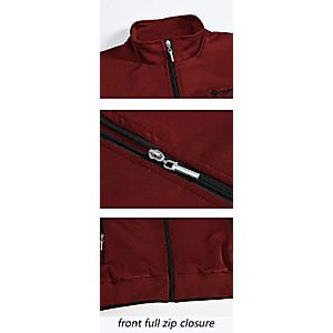 YSENTO Men's Tracksuits Sweat Track Suits Set 2 Piece Jogging Suits Warm Up Sweatsuits Outfits Red L