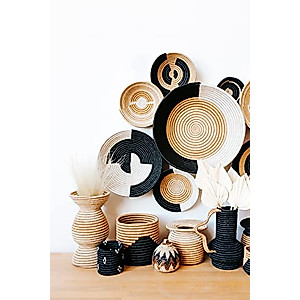 Small African Basket- Rutovu/Rwanda Basket/Woven Bowl/Sisal & Sweetgrass Basket/Tans, White