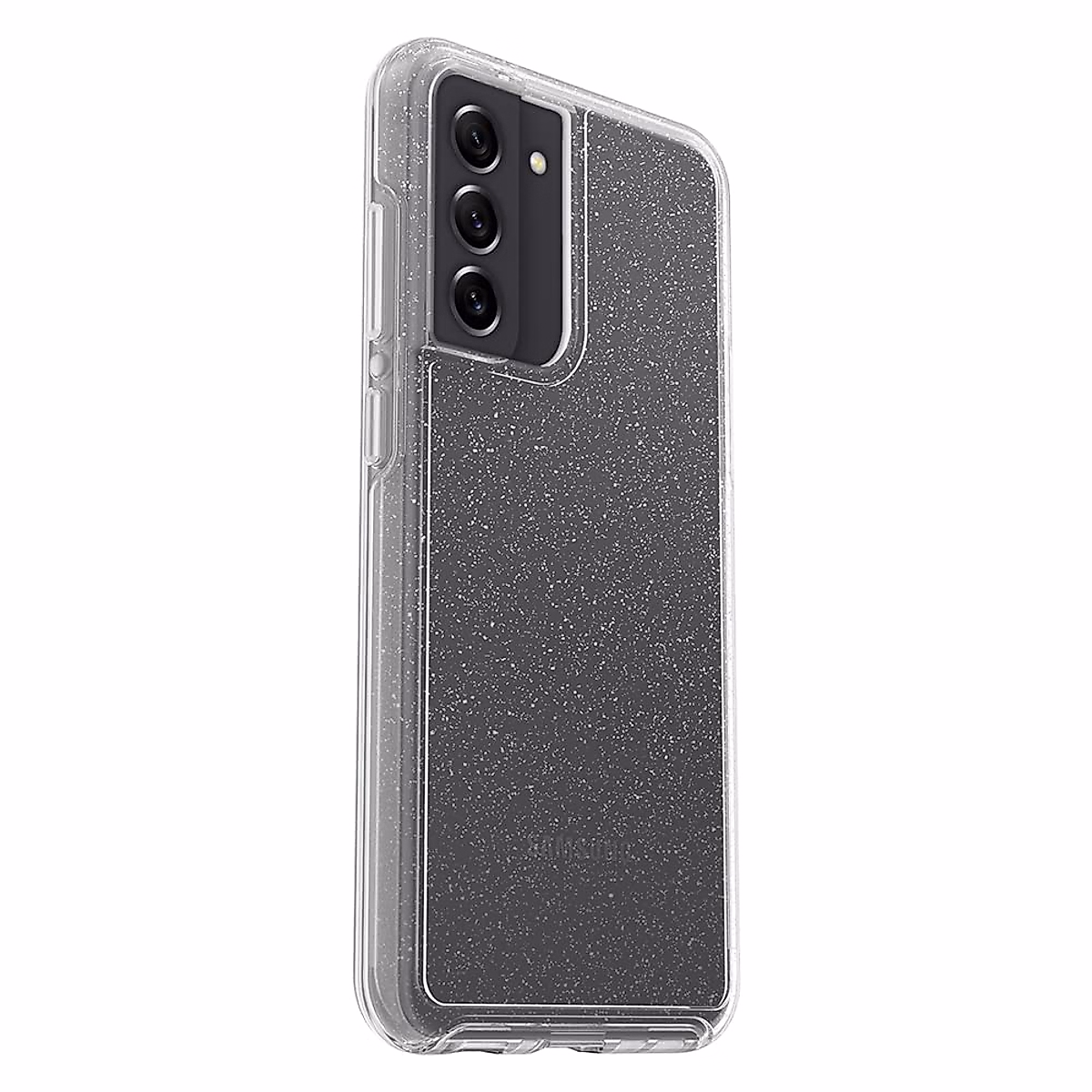 OtterBox Galaxy S21 FE 5G (Only) Symmetry Series Case - STARDUST (SILVER FLAKE), ultra-sleek, wireless charging compatible, raised edges protect camera & screen