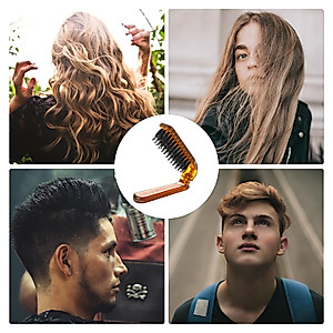 Sliverdew Hair Brush, Foldable Mini Boar Bristle Travel Hair Brush for Women and Men, Small Mini Compact Hairbrush Pocket Size Comb for Any Hairstyles, Restore Hair Shine, Beard Brush