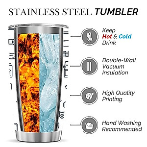 FOCIUZTA 20oz Playful Gaming Pattern Tumbler with Lid, Travel Coffee Cup, Ideal for Easter, Gaming Enthusiast, Mother Day, and Birthday Gifts