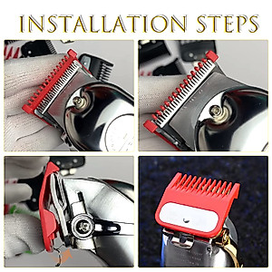 10PCS Hair Clipper Cutting Guides Combs with Metal Clip Colored Clipper Guards for Wahl Clipper Trimmer Guards Attachment from 1/16 Inch to 1 Inch, Compatible with Most Wahl Clippers
