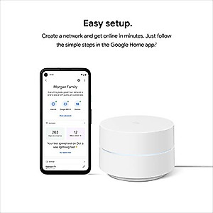 Google Wifi - AC1200 - Mesh WiFi System - Wifi Router - 4500 Sq Ft Coverage - 3 pack