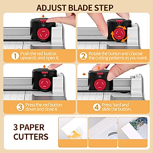 7 in 1 Laminator, Laminator Machine for A3/A4/A6, Laminator Machine with Laminating Sheets 70pouches for Office Home School Use,Paper Trimmer, Corner Rounder Hot &Cold.