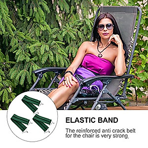 BESPORTBLE 3pcs Gravity Chair Replacement Fabric Anti Gravity Lounge Chair Cloth Crackproof Belt Recliner Repair Part for Outdoor Patio Beach