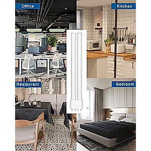 18W H-Shaped Bug Zapper Replacement Bulbs Compatible with 18W Indoor Outdoor Mosquito Lamps for Home with 4 Pin Base