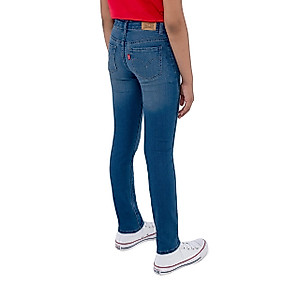 Levi's Girls' 711 Skinny Fit Jeans , Blue Winds, 14