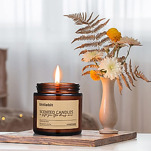 12 Pack Scented Candles Gifts for Women Aromatherapy Candle Bulk Soy Candles Thanksgiving Christmas Gift Amber Jar Candles for Thank You Gifts Birthday Holiday Present Stress Relief Home(Brown)