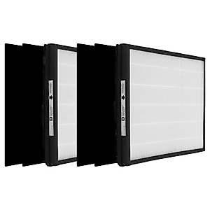 CHAMONNY IAF-H-100D True HEPA Idylis D Filter Replacement Size D, Compatible with Idylis AC-2118, AC-2123, IAP-10-280 Air Purifier Devices, 2HEPA Filters + 4 Activated Carbon Pre-filters