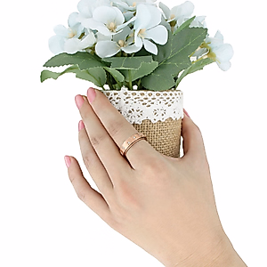 DURSI Moon Star Spinner Ring Fidget Anxiety Worry Rings for Women Girls Stainless Steel Engagement Wedding Promise Band with CZ Diamends 6mm (Rose Gold, 7)