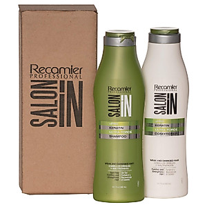 Recamier Saloon in Keratin Ultra Force Shampoo & Conditioner Set 10.5 Oz Sizes