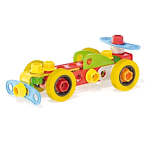 Quercetti - Tecno Jumbo - 76 Piece Building Set and Construction Toy, Multi-Colored, 34 x 7 x 29cm