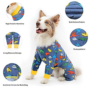Mosucoirl Recovery Suit for Dogs After Surgery,Dog Pajamas Bodysuit Full Body Large Medium Dog Recovery Onesie Surgical Suit for Prevent Licking Cone Alternative Pet Surgical Suit Male Female