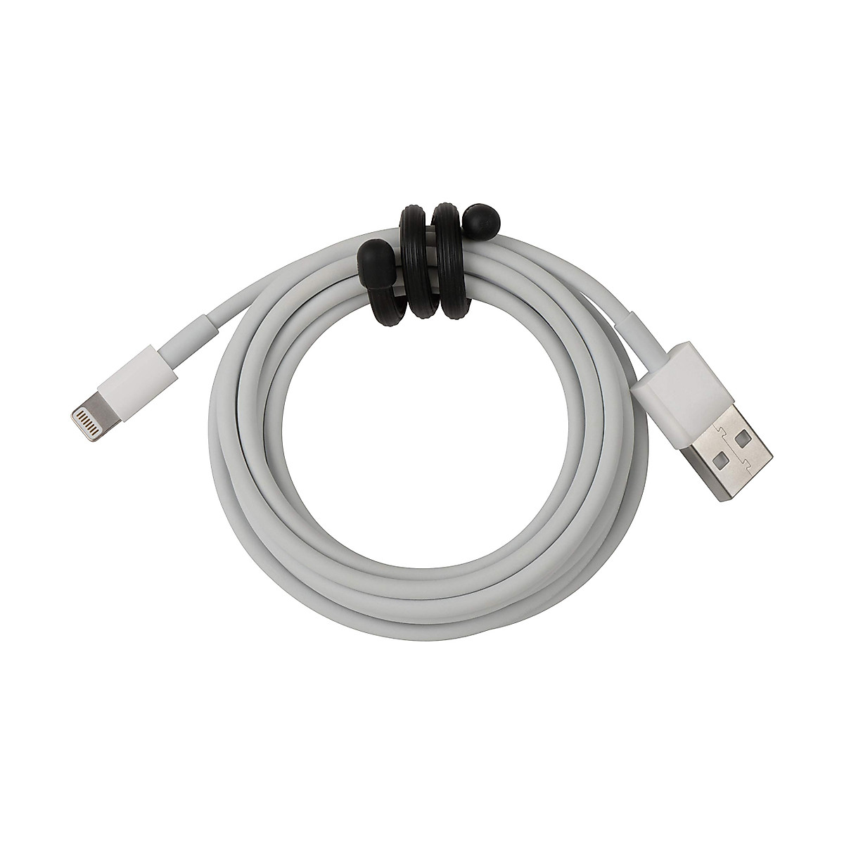 Nite Ize GT6-2PK-01 Original Gear Rubber Twist Tie, 2 Count (Pack of 1), Black