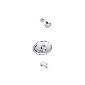 Kohler K-TS21948-4Y-CP Remodel Rite-Temp Bath and Shower Trim Kit, 2.5 GPM, Polished Chrome