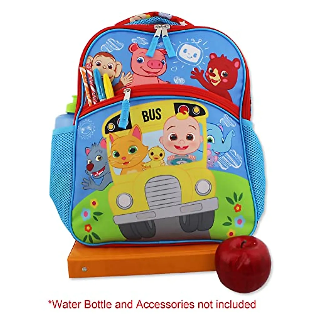 Cocomelon Boys Girls 14 inch School Backpack (Blue, One Size)