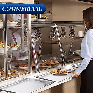 Tessco 12 Pcs 24" x 16" Commercial Grade Aluminum Cookie Sheet Baking Tray Pan for Baking Non Toxic Sheet Tray Oven Tray Sheet Pan for Bakeware Roasting Cooking Oven Safe, Easy to Clean