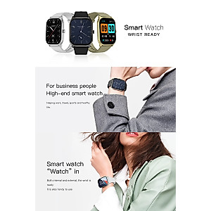 Loluka Smart Watch for Men 2.01" HD Screen Smartwatch Make Phone Calls Message Reminder 100+ Sport Modes Heart Rate Fitness Watch iOS Android Step Calorie Counter Custom Dial