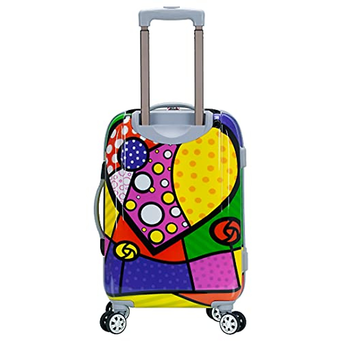 Rockland Departure Hardside Spinner Wheel Luggage, Heart, 2-Piece Set (20/28)