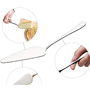 Pack of 6 Stainless Steel Pizza Pie Cake Server Pie Cake Serving Set, Pie Cake Pizza Shovel Cutter (Silver)