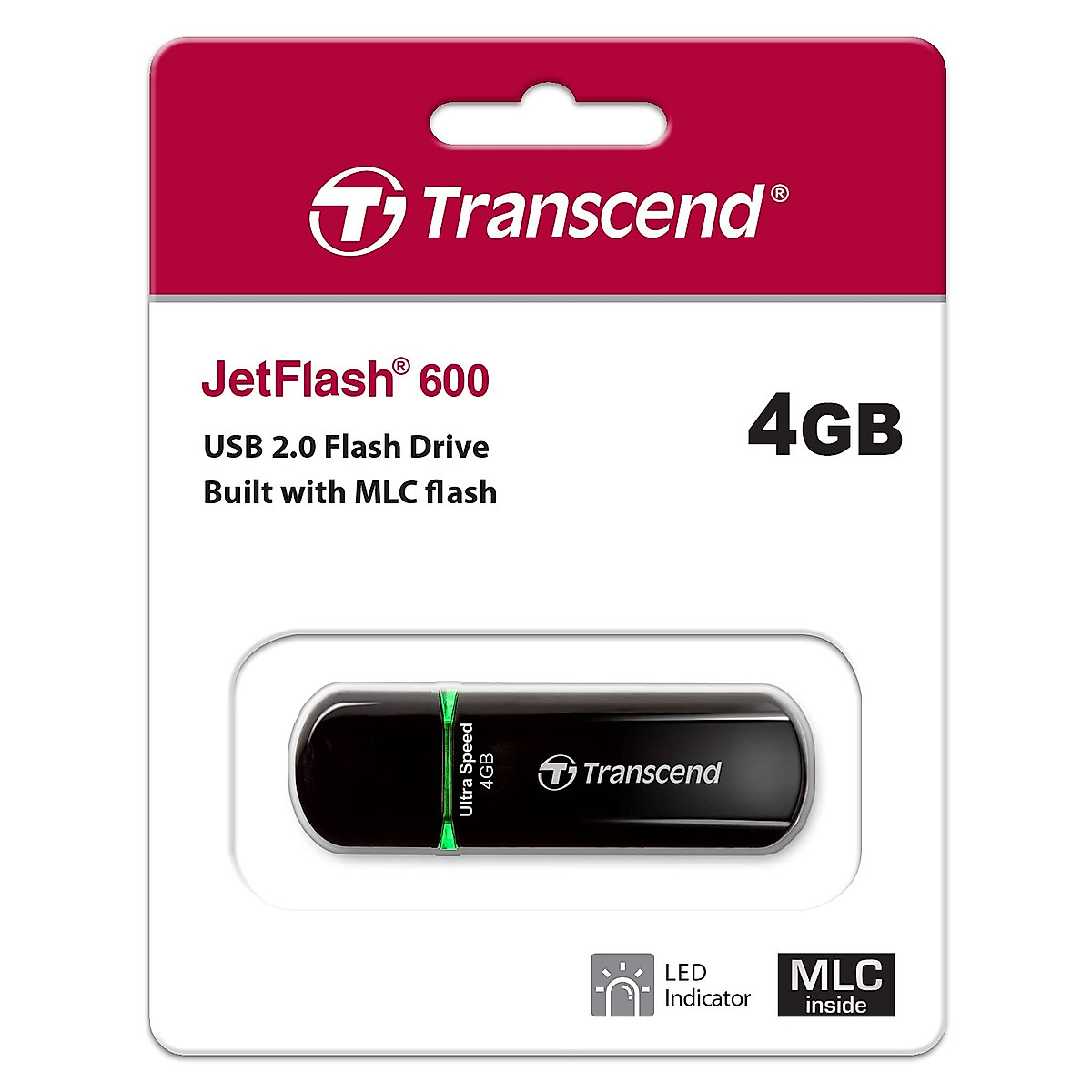 Transcend JetFlash 600 64 GB USB 2.0 Flash Drive TS64GJF600 (up to 32MB/s)