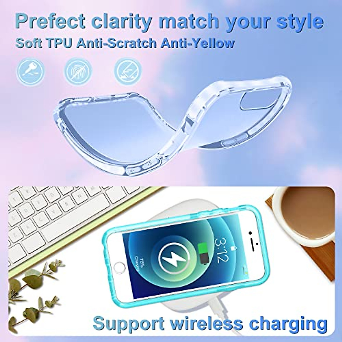 Jowhep Stitc for iPhone 6/6S/7/8/SE 2020/SE 2022 Case Cute Cartoon Character Girly for Girls Kids Teens Phone Cases Cover Fun Unique Kawaii Cool Soft TPU Case for iPhone 6/6S/7/8/SE 2020/SE 2022