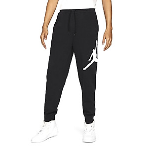 Nike Jordan Jumpman Logo Men Fleece Pants (Medium, Black)