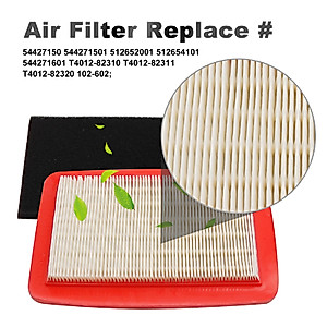 544271501 512652001 Air Filter Replacement for Red Max EBZ8500 EB7000 EBZ7500 EB8000 EBZ7001 EBZ7100 Replacement for Husqvarna 170BF 170BT 180BF 180BT 370BFS 380BTS Repl.# T4012-82310 T4012-82320