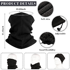 Kenning 48 Pcs Winter Beanie Hat Neck Warmer Gloves and Sock Set Unisex Bulk Knit Hats Neck Gaiter Warm Gift for Men Women