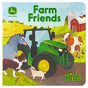 John Deere Kids Farm Friends Lift-a-Flap Board Book - Busy Tractor Helps Its Friends on the Farm
